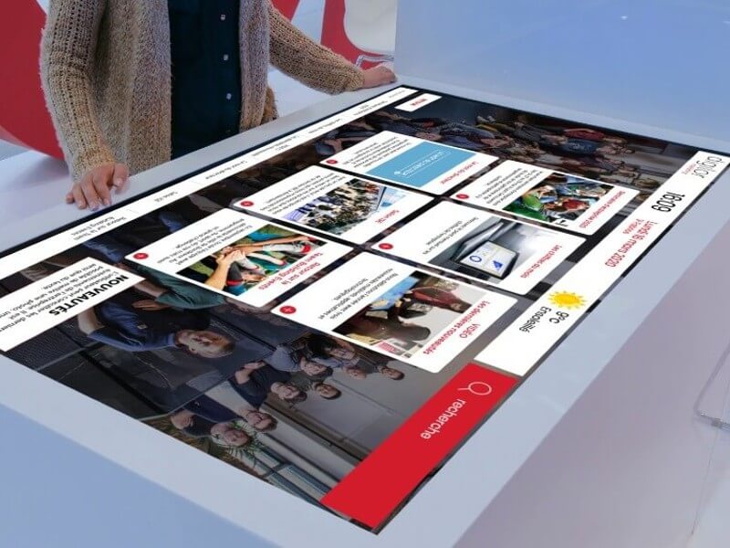 Les tables multitaction : reconnaissance d'objets et multitouch