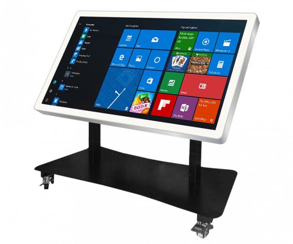Table interactive multitouch vari tilt grand format