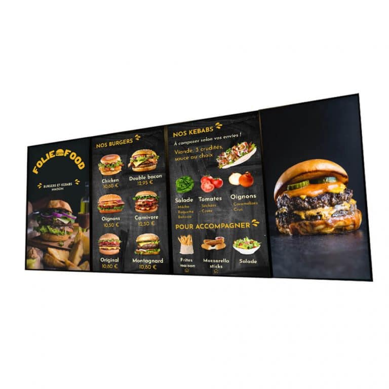 Menuboard pour restaurants, bars, cafés | Affichez votre menu