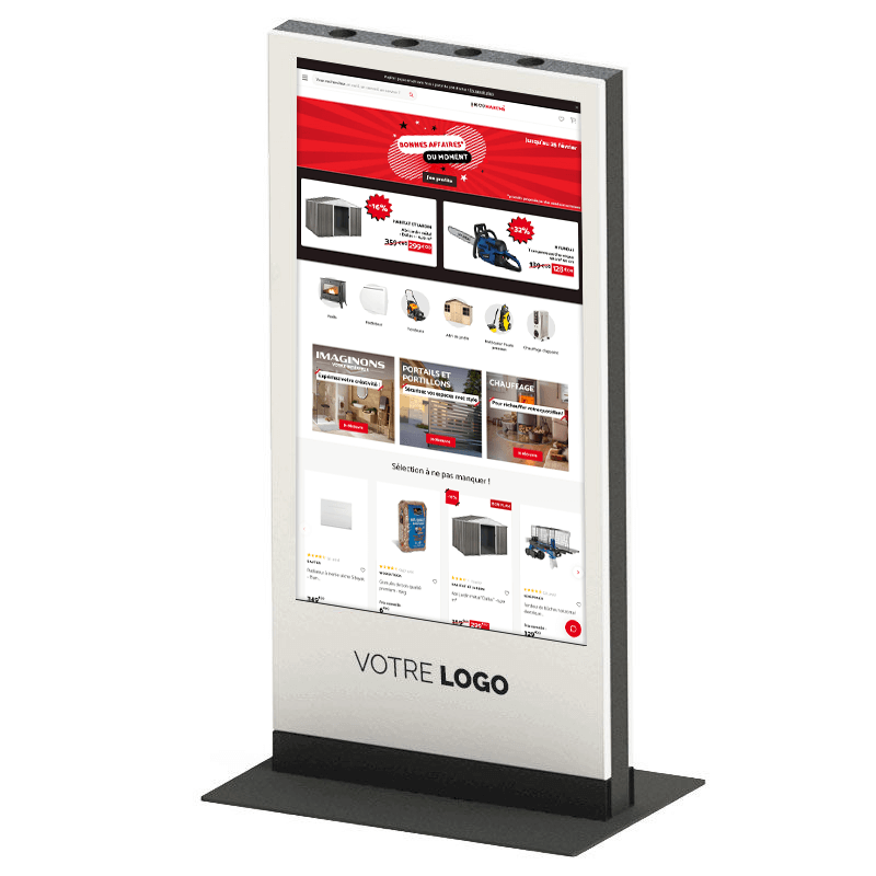 Totem tactile RETAIL⎪Mettre à disposition votre catalogue de produits