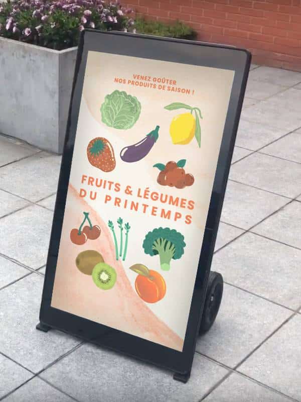 Nos solutions d'affichage dynamique pour Épiceries